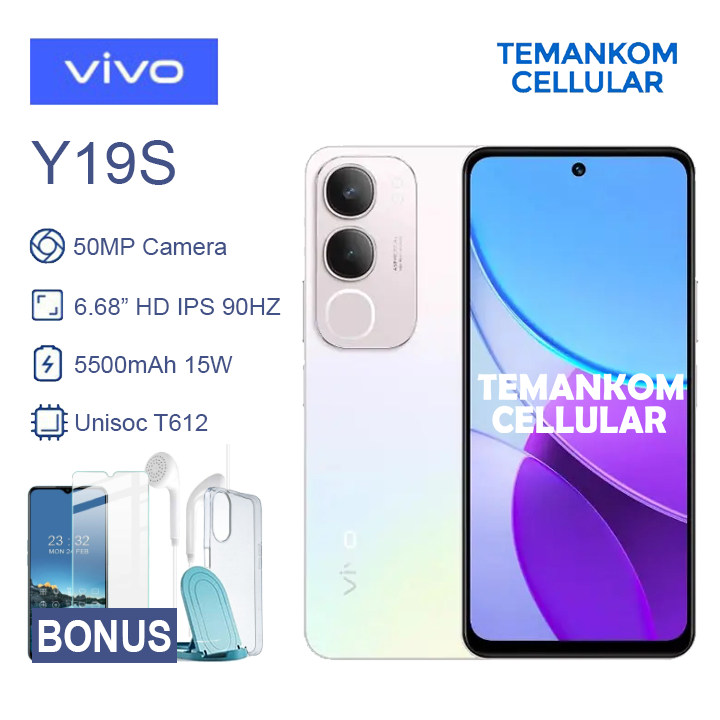 Jual Vivo Y19s 2024 8GB RAM 4+4 Extend ram 4/64 4GB 64GB Vivo Y19 S Penerus Y18 Baru Garansi ...
