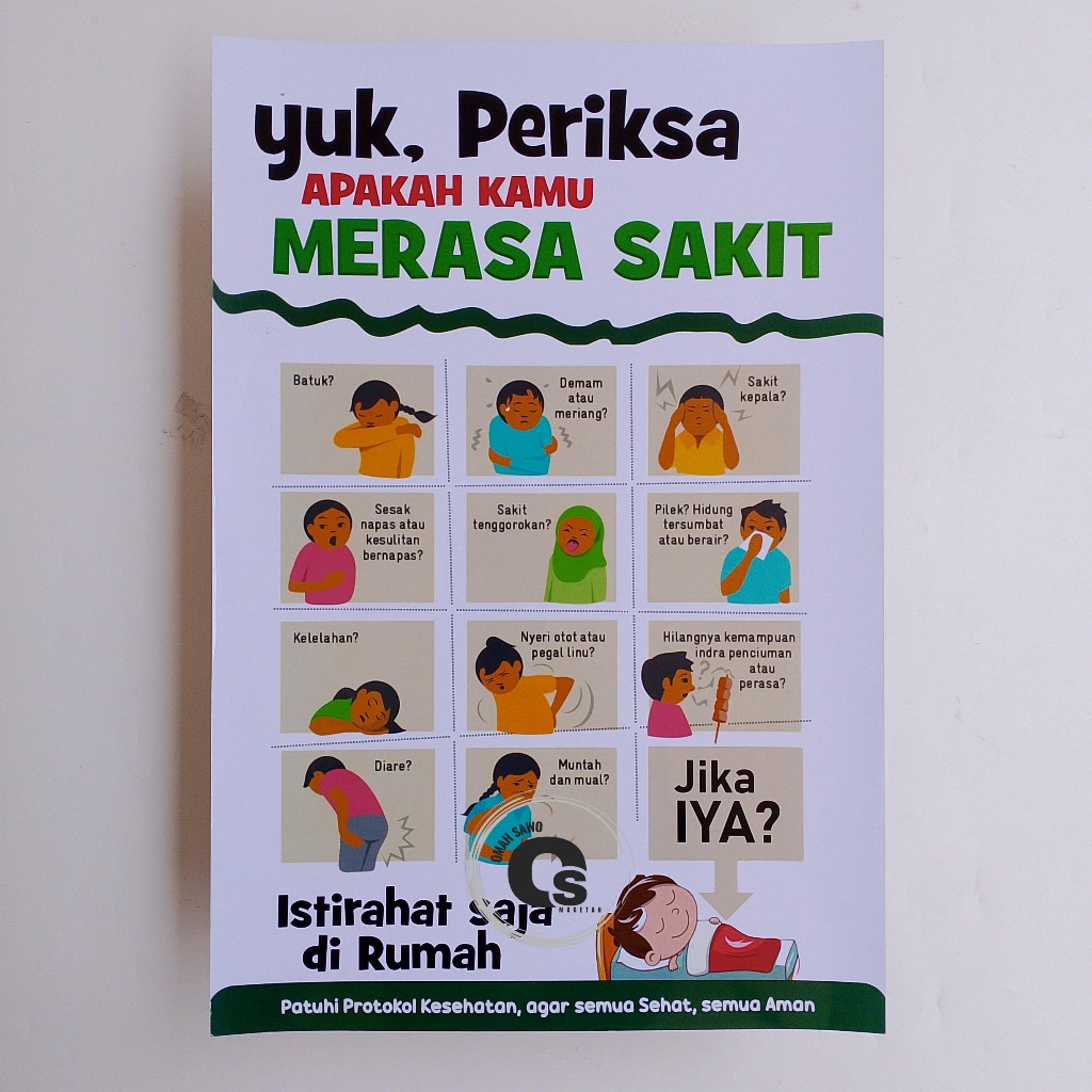 Jual Poster Apakah kamu Merasa Sakit - Ayo Periksa - Poster Kesehatan ...