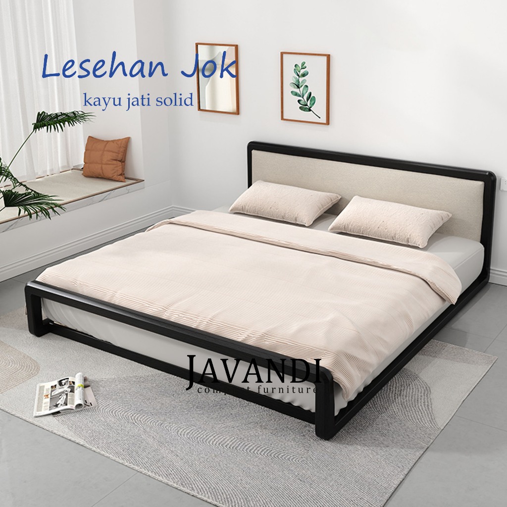 Jual Javandihome Tempat Tidur Lantai Sandaran Busa Minimalis Japandi ...