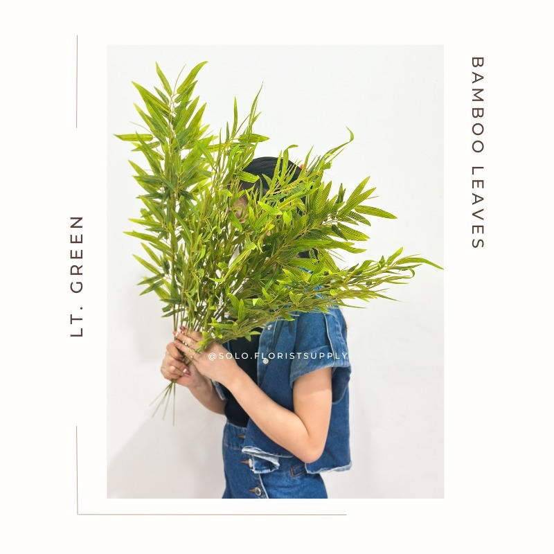 Jual NEW BAMBOO LEAVES ARTIFICIAL DAUN PASTEL DAUN PALSU DAUN SILK DAUN ...