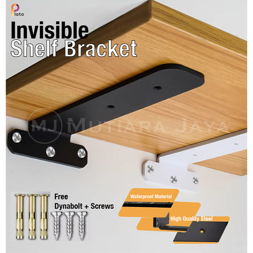 Jual PLATO Siku Rak Besi Tembok Dinding Tebal Lemari Bracket Gantung ...