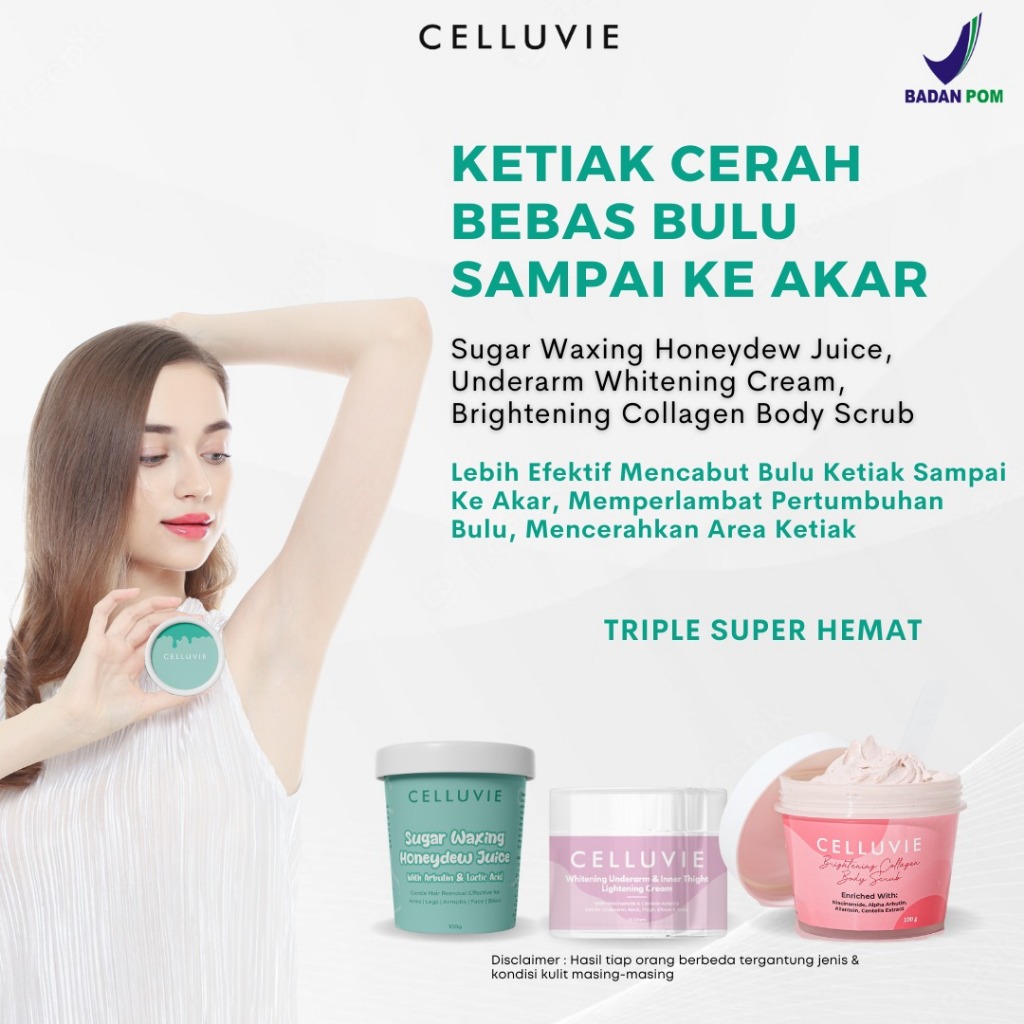 Jual CELLUVIE BUNDLING Underarm Lightening Cream Pencerah Ketiak X ...