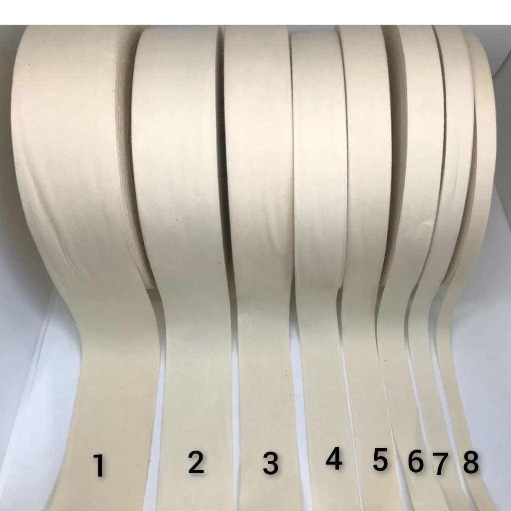 Jual 1 METER - LABEL PITA KATUN POLOS CREAM | LABEL HIJAB | BAJU ...