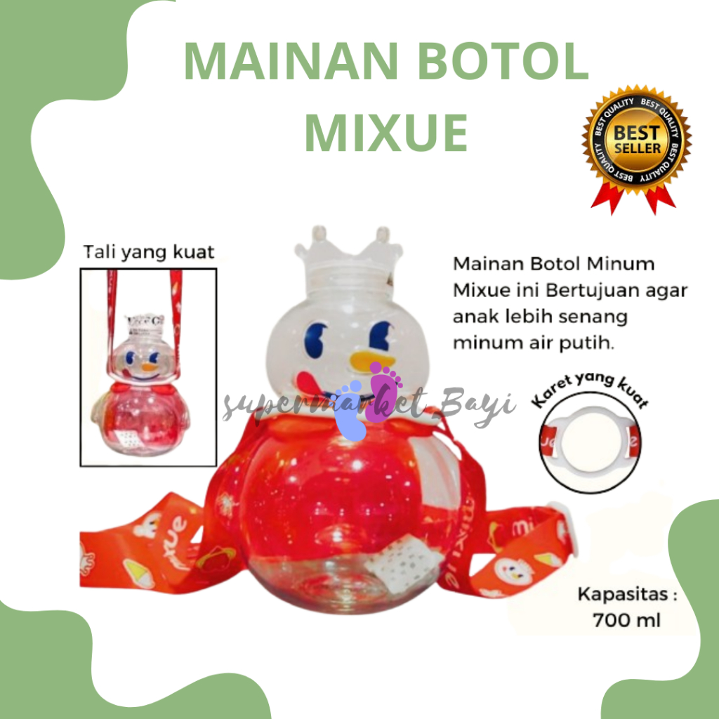 Jual BOTOL MIXUE Botol minuman mixue Tumblr 700ml dengan tali 210301 ...