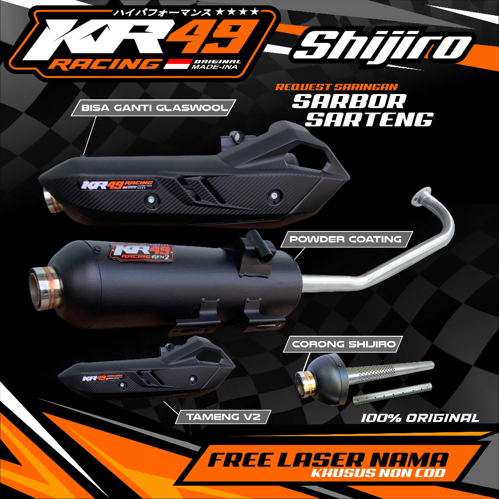 Jual KNALPOT Shijiro dari KR49 GEN2 ORIGINAL BEAT FI / BEAT DULUXE ...