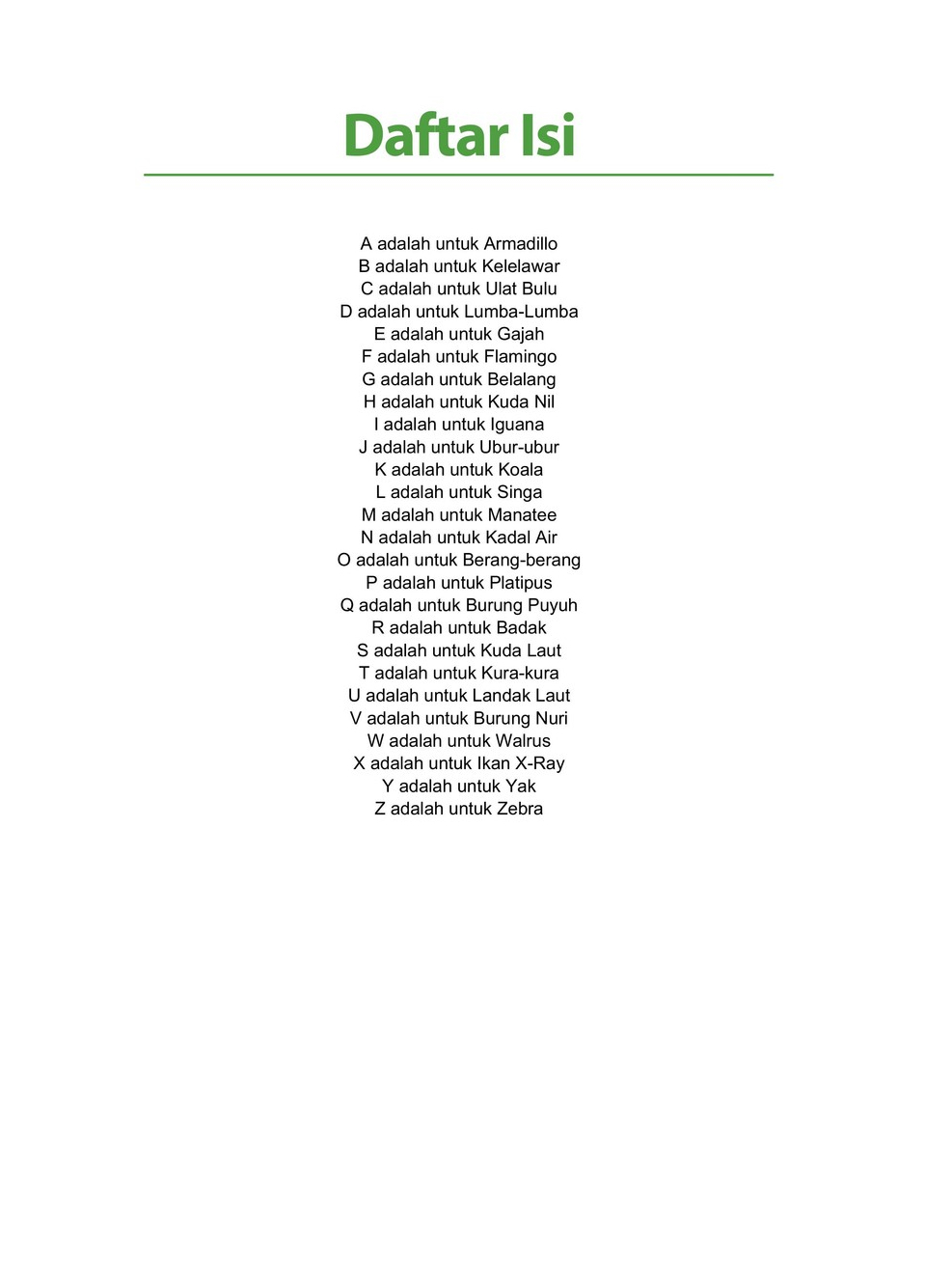 Jual Hard Copy Worksheet Alphabet Hewan | Shopee Indonesia