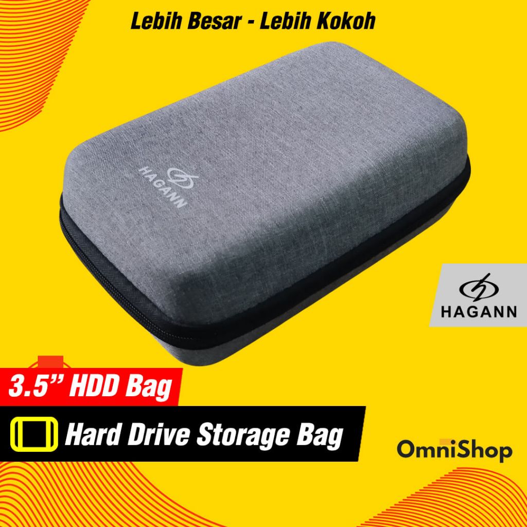Jual Protection Case for HDD/SSD Eksternal 3.5” | Tas Pouch Hardisk Dompe Gadget HAGANN HDA-E03 ...
