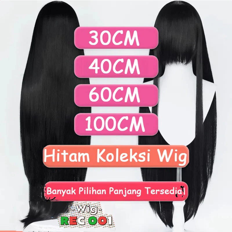 Jual M- Wig Base Hitam Koleksi Wig 100CM 60CM 40CM 35CM 30CM Versatile ...