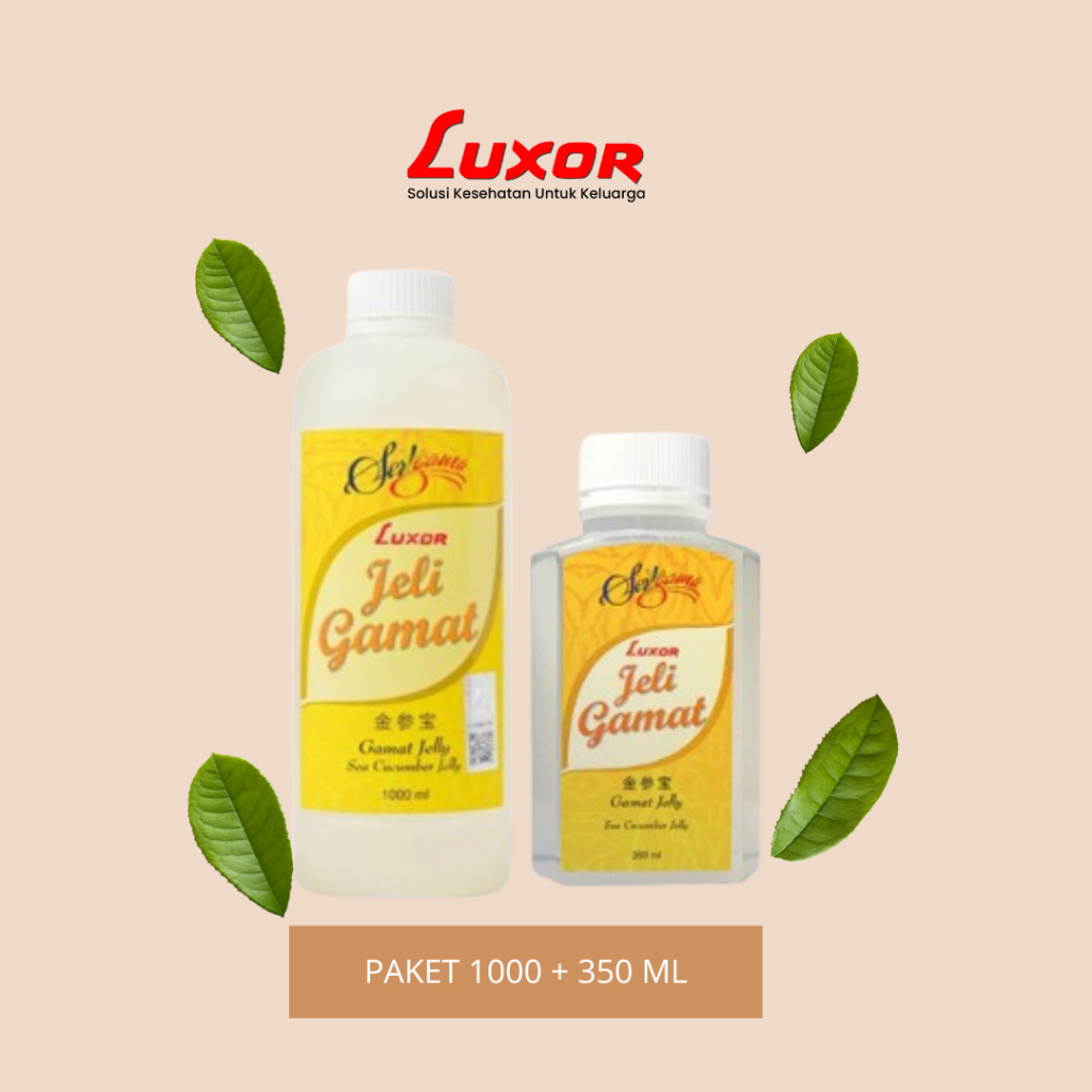 Jual Paket Jelly Gamat Luxor 1000ml + 350ml Original Ekstrak Teripang ...