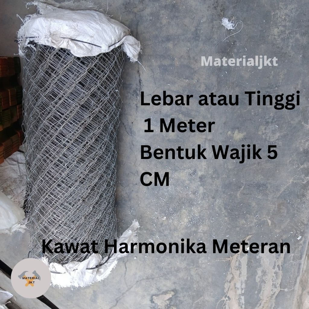 Jual Kawat pagar wajik per meter/ Kawat harmonika/ Kawat pagar BWG 16 ...