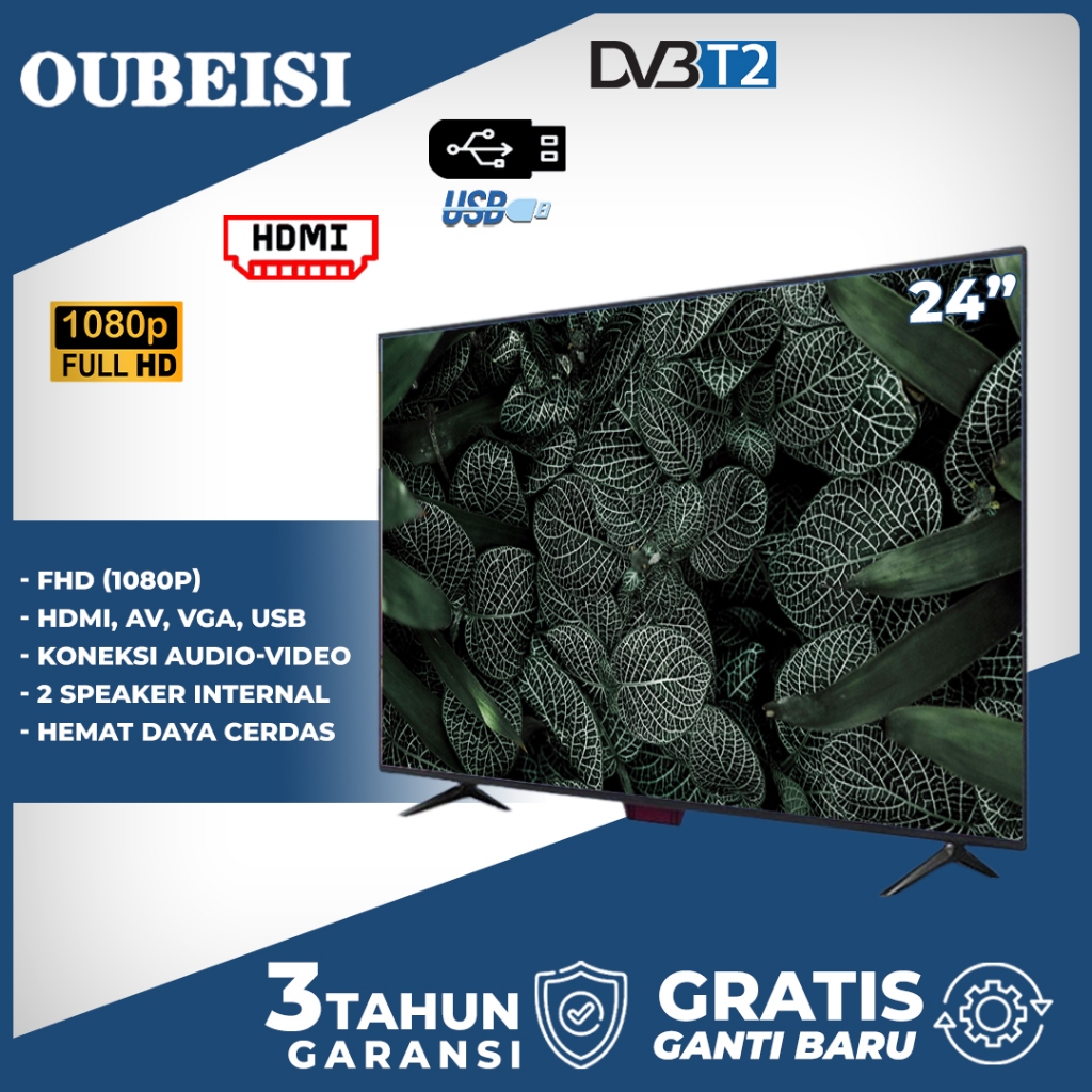 Jual OUBEIDI TV digital tv LED Monitor 24/25 inch layar komputer Gaming ...