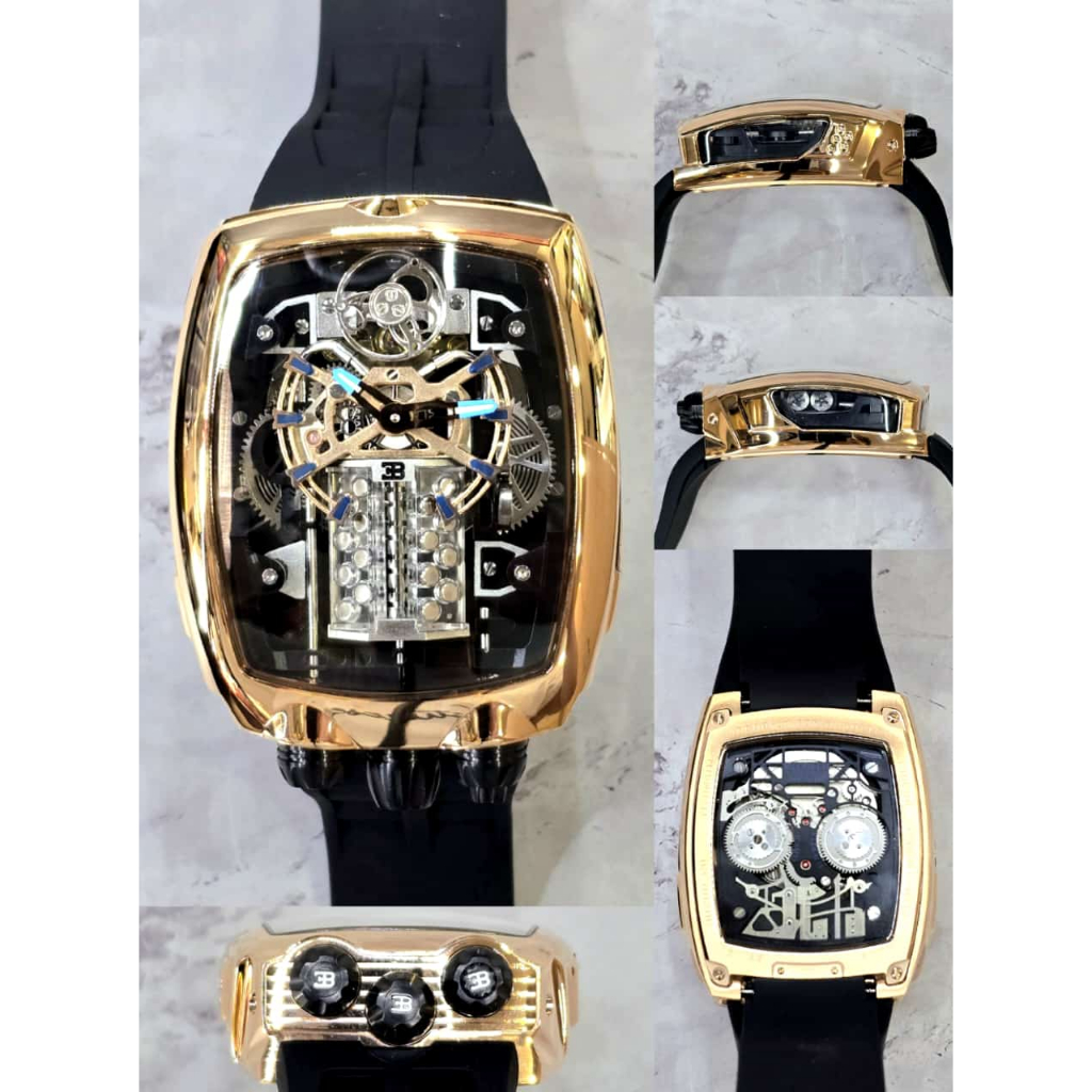 Jual Jam Tangan Jacob & Co Chiron Bugatti Rose Gold Swiss Automatic ...