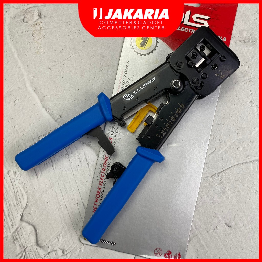 Jual ILLUPRO Crimping Tool Anti Gagal Tang Crimping Kabel RJ45 Anti ...