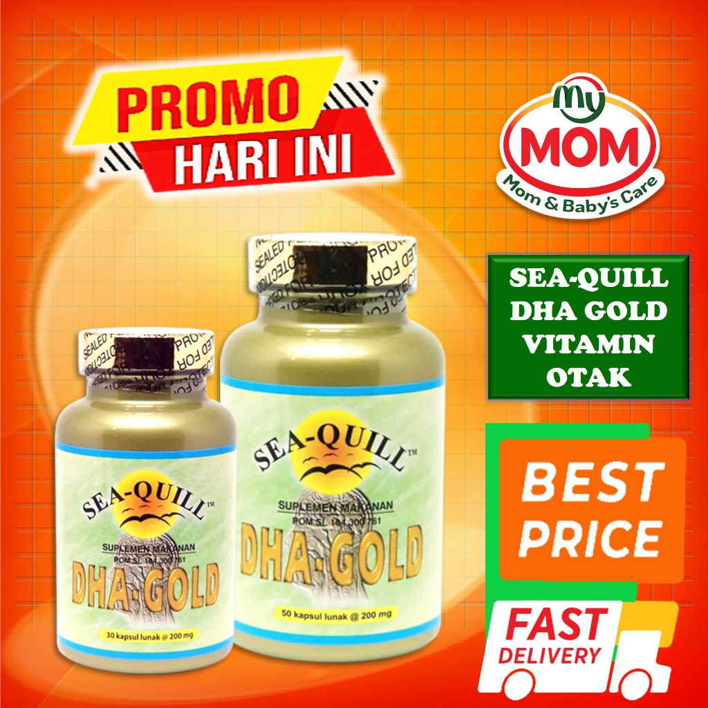 Jual SEA-QUILL Dha Gold 200Mg Isi 30 & 50 Tablet | Sea Quill Dha Gold ...
