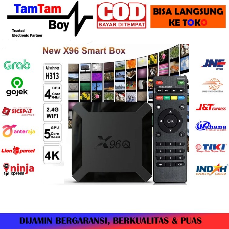 Jual Android Set Top Box Smart TV Digital X96 Mini X96Q 4K Wifi USB ...