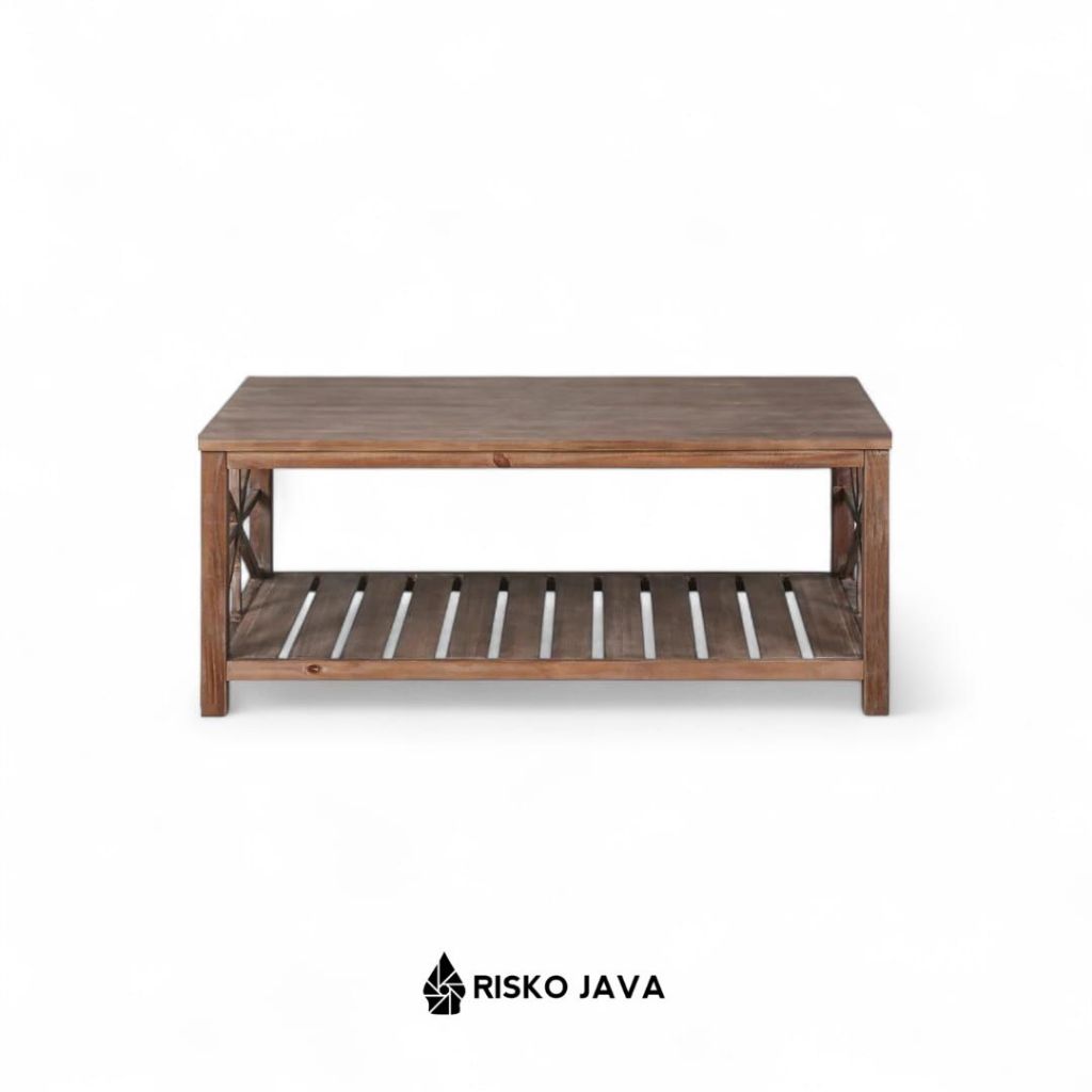 Jual Meja Ruang Tamu / Meja Kayu Jati Persegi Panjang / Coffee Table ...