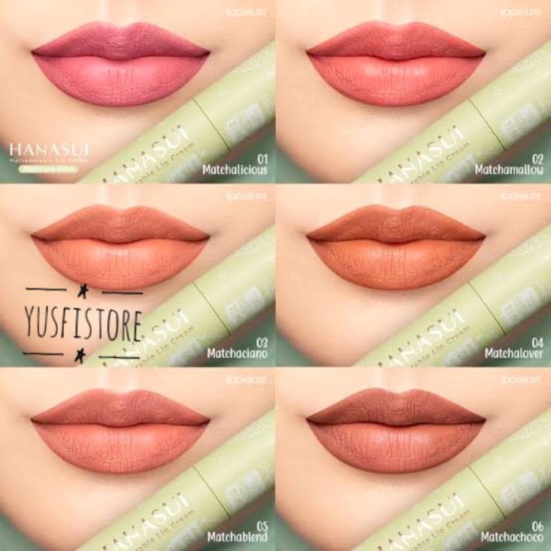Jual Hanasui Lip Cream Matcha Edition Matcha Latte Lip Cream Hanasui ...