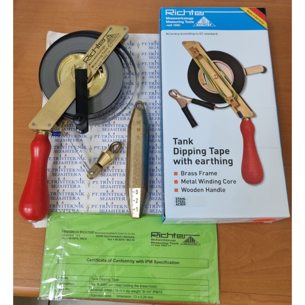 Jual richter tank dipping sounding tape class IPM 8 standard with ...