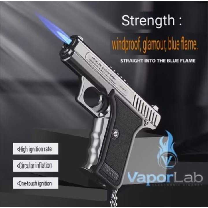 Jual korek api bara las gantungan kunci pistol key chain mini gun ...