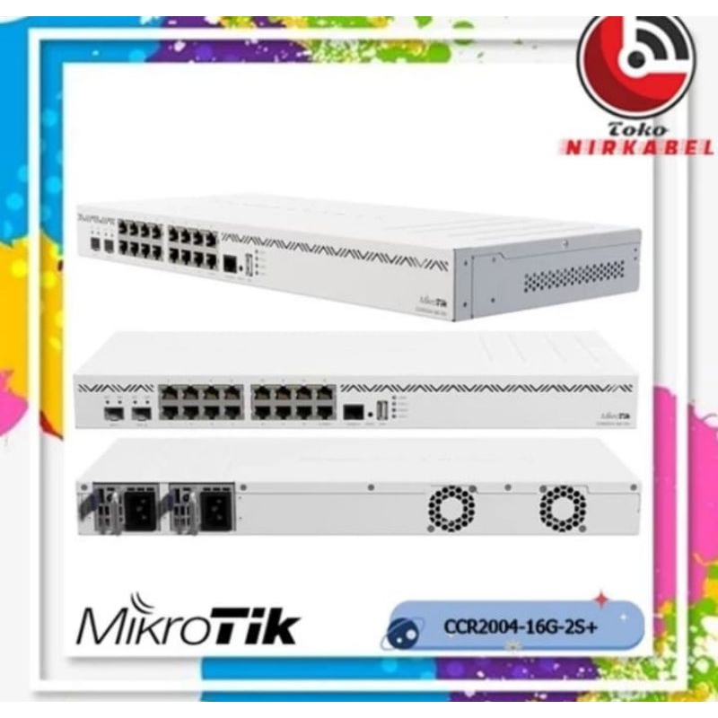 Jual MikroTik CCR2004-16G-2S+ | Cloud Core Router CCR 2004 16G 2S+ | Shopee Indonesia