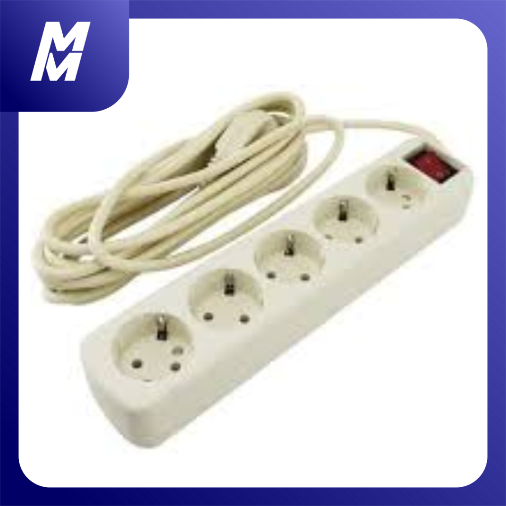 Jual MM - STOP KONTAK + KABEL 2/3/4/5 LUBANG ON OFF INDIKATOR COLOKAN ...