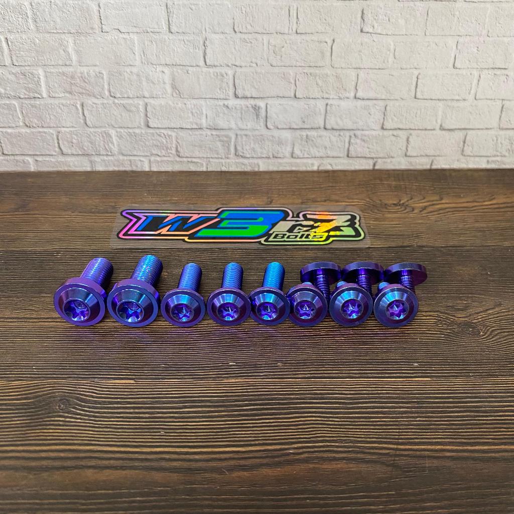 Jual SET BAUT TITANIUM KAKI DEPAN NMAX BLUE PURPLE TITANIUM ORIGINAL ...