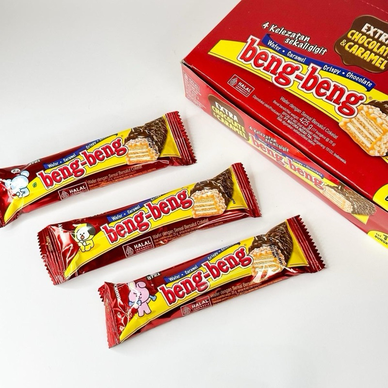 Jual Beng-Beng Extra Chocolate Caramel Reguler Box isi 17 x 25gr ...