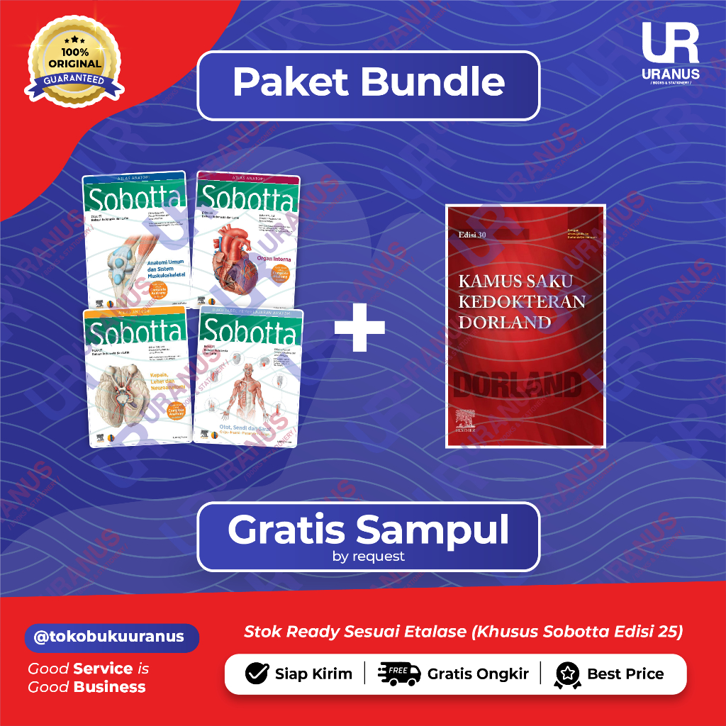 Jual PAKET BUKU ATLAS SOBOTTA EDISI 25 & KAMUS KEDOKTERAN DORLAND ...