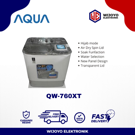 Jual Aqua Mesin Cuci 2 Tabung 7 KG QW-760XT / QW 760XT | Shopee Indonesia
