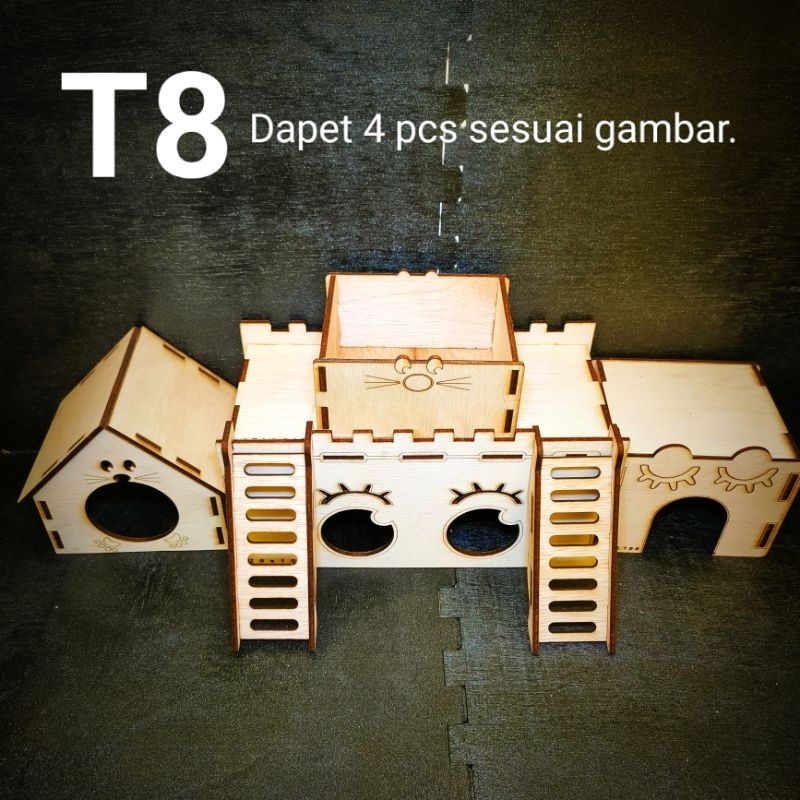 Jual T8 Rumah Hamster Lucu Rumah Hamster Murah Rumah Hamster Paket Istana Hamster Lucu | Shopee ...