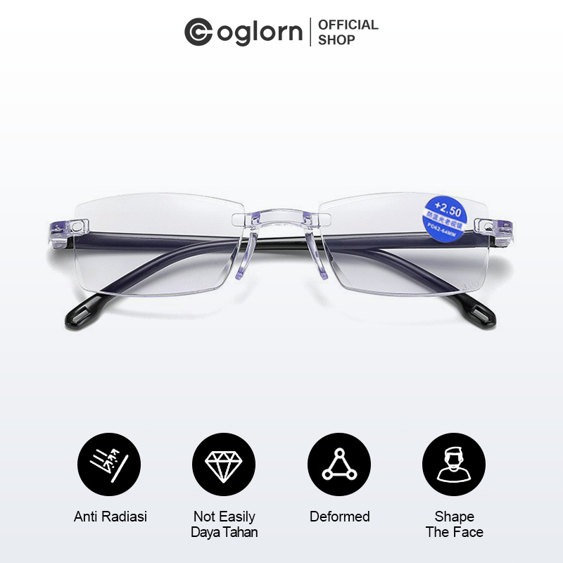 Jual Coglorn Kacamata Baca Plus Anti Radiasi Blueray Sinar Biru Pria ...