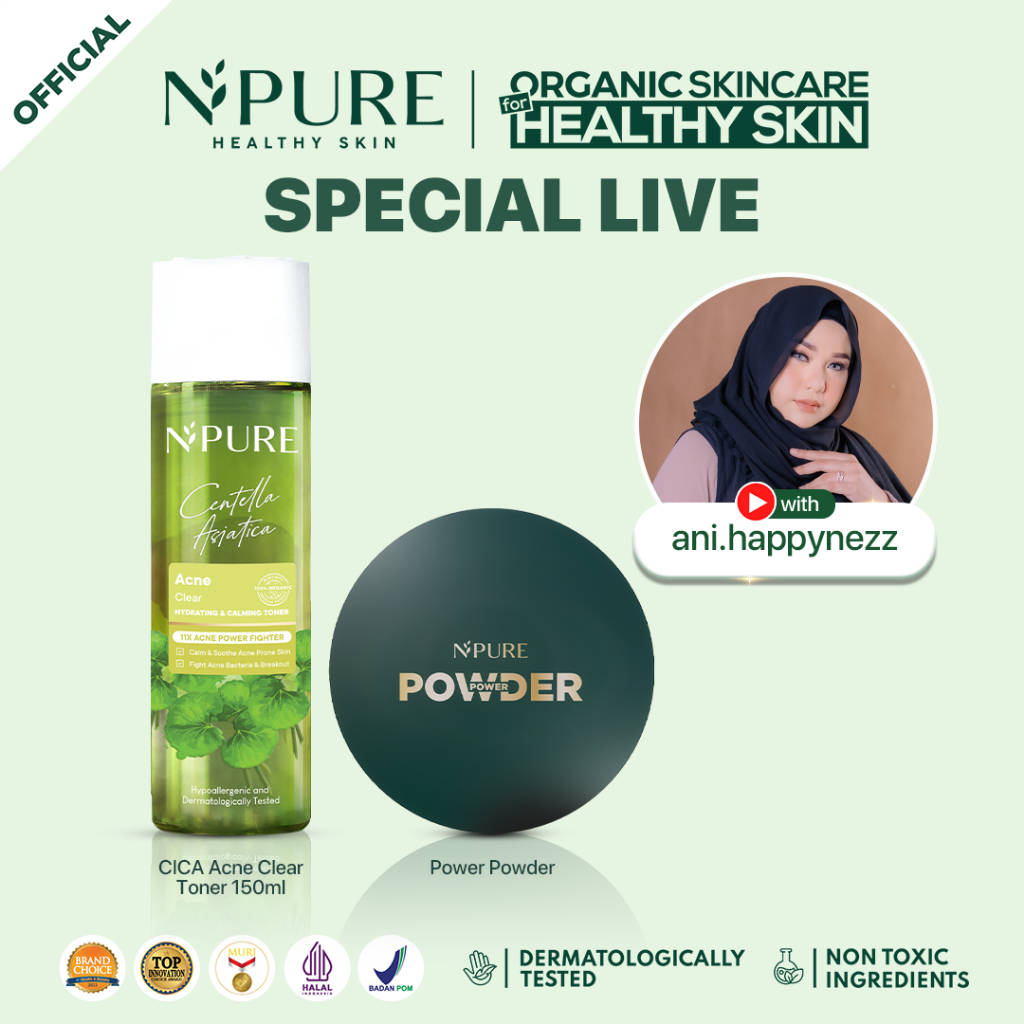 Jual [NPURE X ANI HAPPYNEZZ] SPECIAL BUNDLE Hydrating Acne Toner 150ml ...