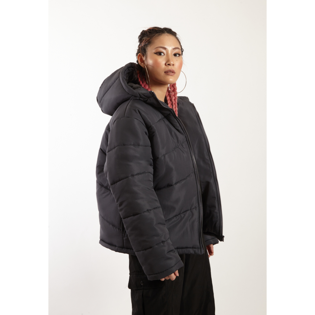 Jual OCWA MATRIX PUFFER WINTER JACKET ASH GREY WOMAN | Shopee Indonesia