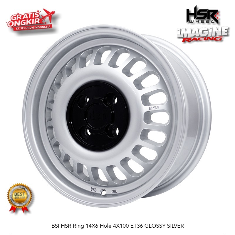 Jual VELG MOBIL HSR BSI RING 14 HOLE 4X100 UNTUK AIR EV BRIO SIGRA AGYA KARIMUN | Shopee Indonesia