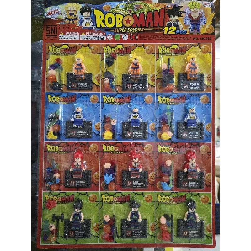 Jual SATASHA.ID 12PCS FANCY DRAGON BALL ROBOMAN BLOCK MC 583 | Shopee ...