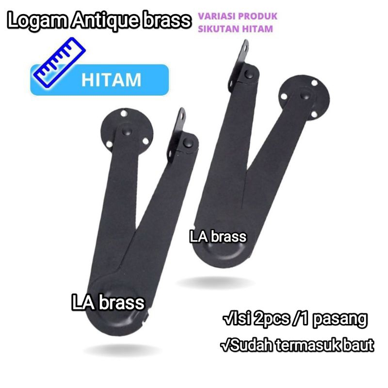 Jual Engsel salon jendela black series stainless steel sikutan jendela ...