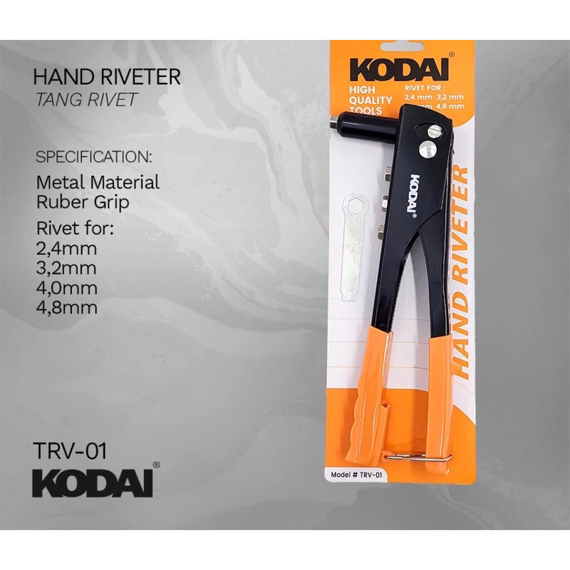 Jual Tang Rivet merk KODAI ORIGINAL BERKUALITAS || Tembakan Paku ...