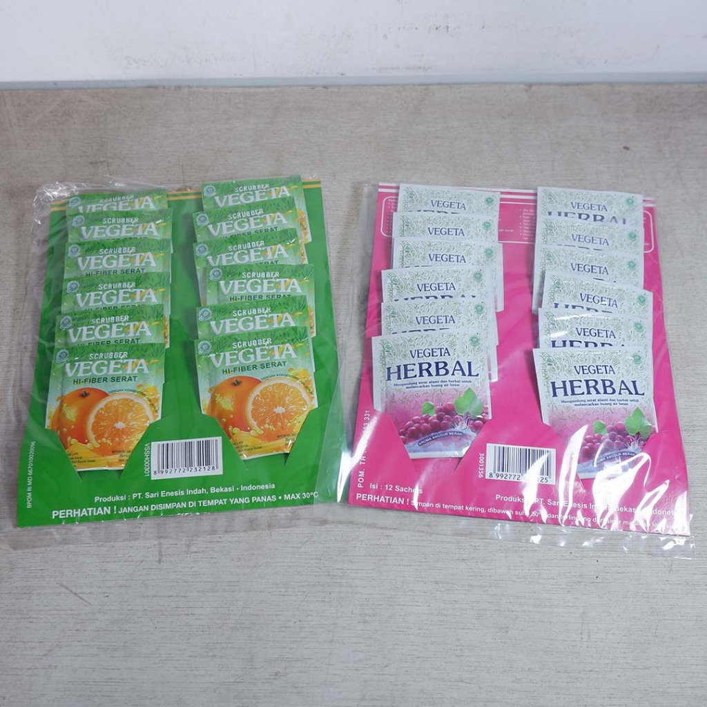 Jual VEGETA HERBAL DAN SCRUBBER 𝟏 𝐏𝐀𝐊 𝐈𝐒𝐈 𝟏𝟐 𝐒𝐀𝐂𝐇𝐄𝐓 - MEMBANTU ...