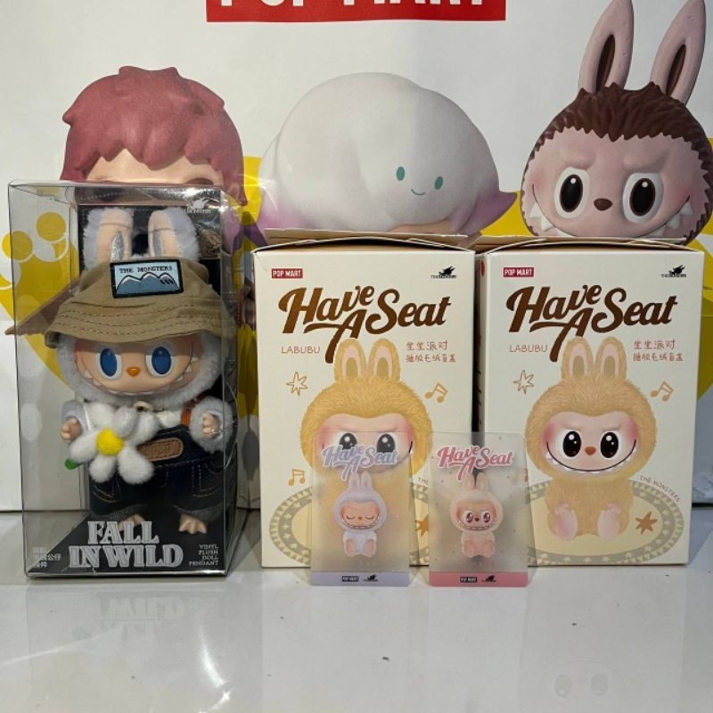 Jual [READY STOCK] Popmart Labubu fall in wild, labubu have a seat dada ...