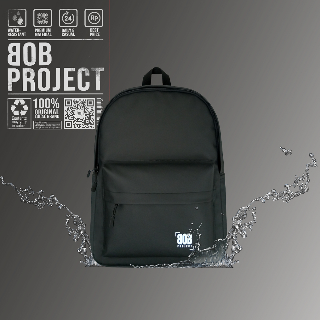 Jual BOB - Backpack Basic Water Resistant Unisex / Tas Ransel Sekolah ...