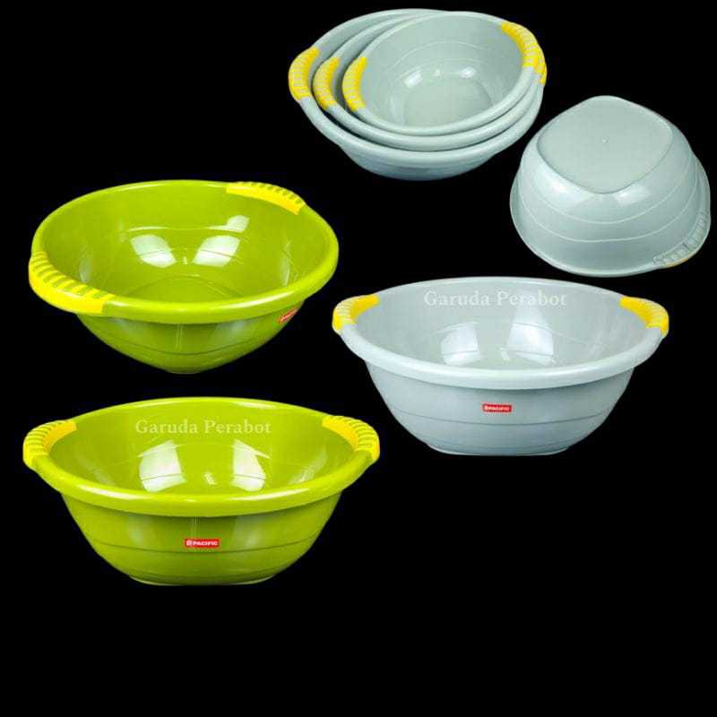 Jual Baskom Plastik Hitam 25 cm / Waskom Cuci Buah Beras Sayur Tebal ...