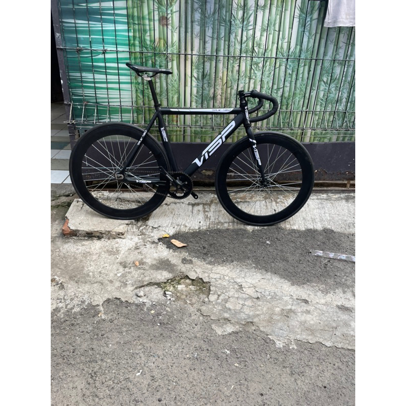 Jual Fullbike sepeda fixie visp original 700c black doltrap size M ...