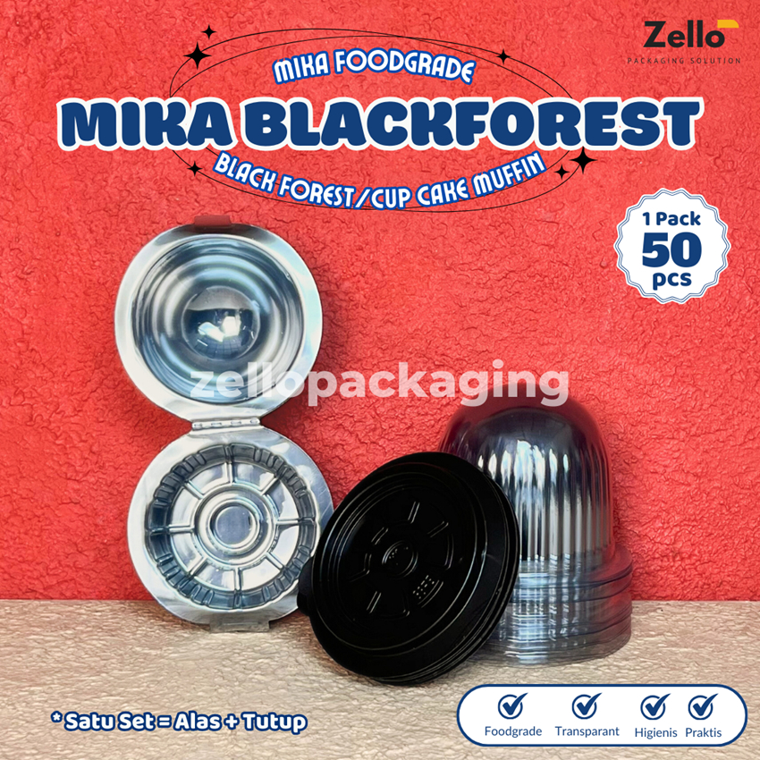 Jual Tray Mika Blackforest Bulat Box Bento Cake Tart Kecil Kue Mini ...