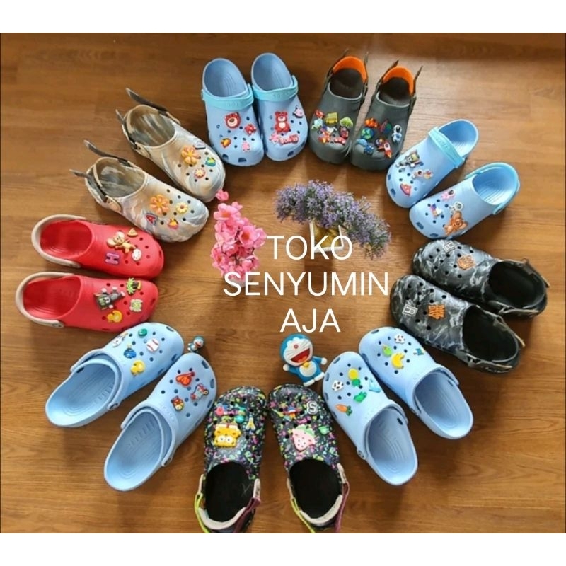 Jual Crocs original rijekan pabrik di gunting dan dilem lagi | Shopee ...