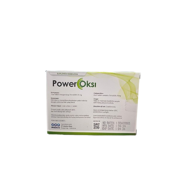 Jual Poweroksi 1 Box Isi 30 Tablet | Suplemen Antioksidan Penunjang ...