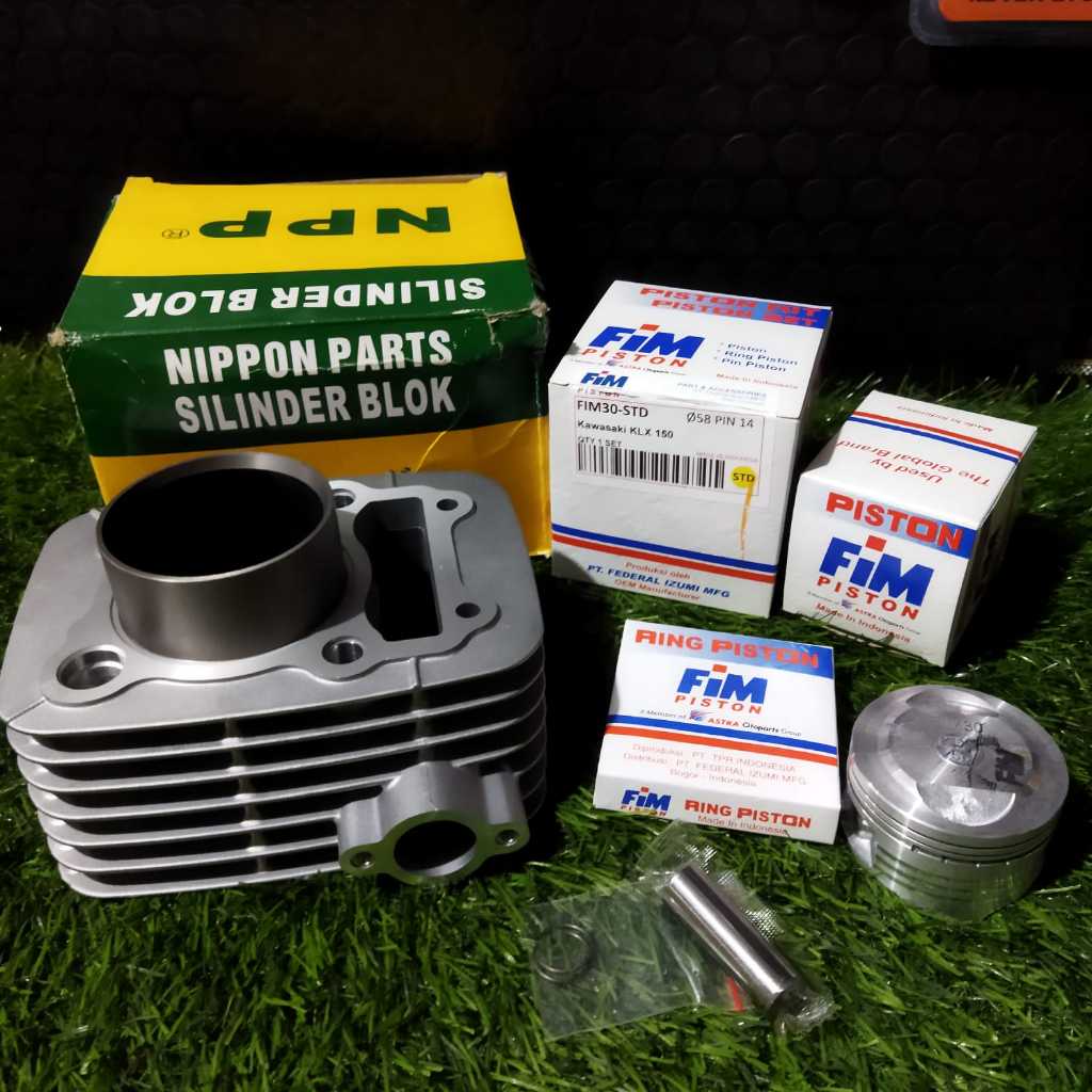 Jual BLOK SEHER/BORING KLX 150 STANDAR 58MM SET PISTON FIM/PAKET CYLINDER BLOK KLX NPP | Shopee ...