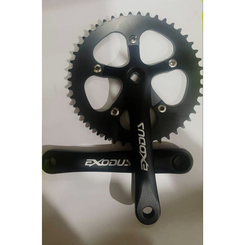 Jual Crank Single Exodus 46T Arm 170 BCD 110 Alloy Crankset BMX Fixie ...