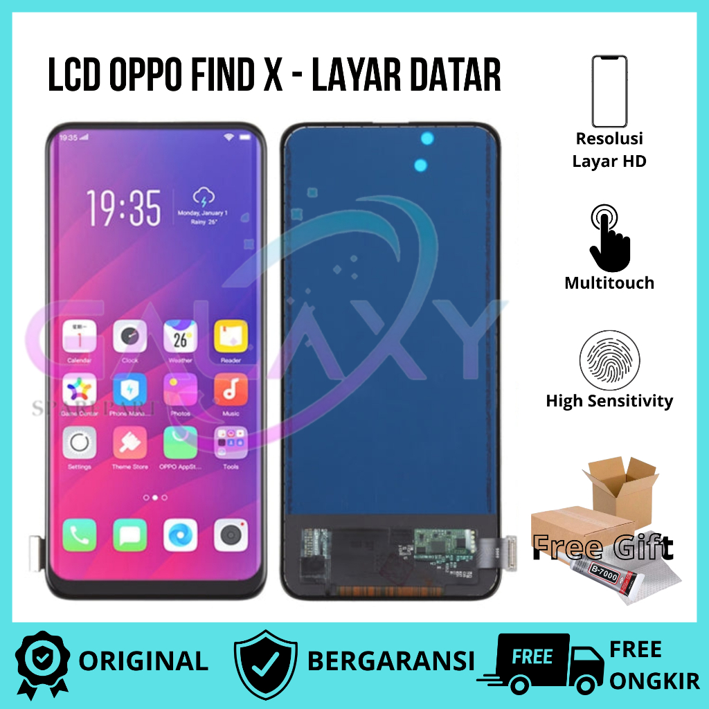 Jual LCD TOUCHSCREEN OPPO FIND X NON FINGER LAYAR DATAR ORIGINAL PRODUK ...