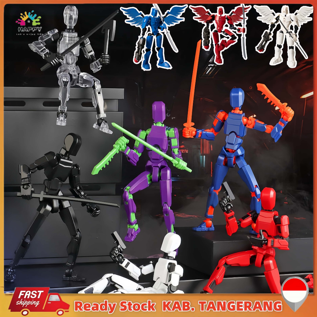 Jual 【Ready Stock】Dummy 13 3D Joint Movable Action Figure Mainan Robot ...