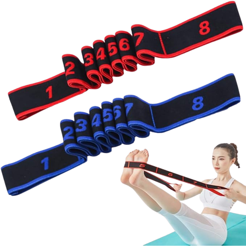 Jual YOGA RESISTANCE BAND GYM ELASTIC STRETCH BELT EXERCISE PULL STRAP ...